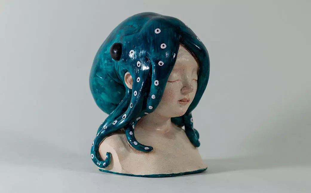 Octopus girl (Colors) – Francesca Dalla Benetta Art